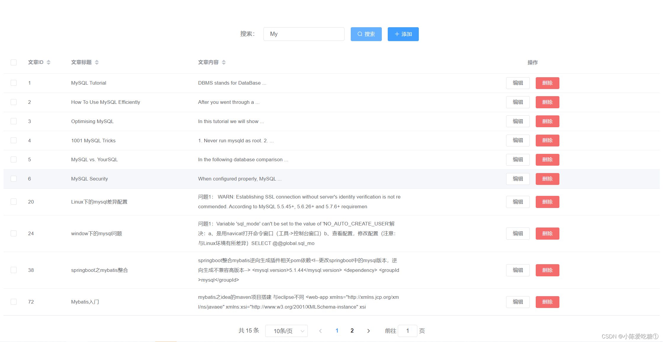 idea使用ssm写后台和运用vue-elementUI搭建前端_idea开发ssm+vue项目实战-CSDN博客