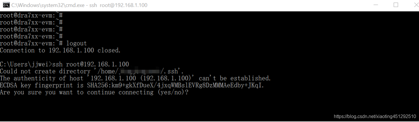 OpenSSH for Windows 提示 “Could not create directory ‘/home/username/.ssh‘.”_ssh failed to created ...