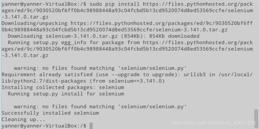 如何解决ubuntu安装selenium时出现错误：Cannot fetch index base URL http://pypi.python.org/simple/-CSDN博客