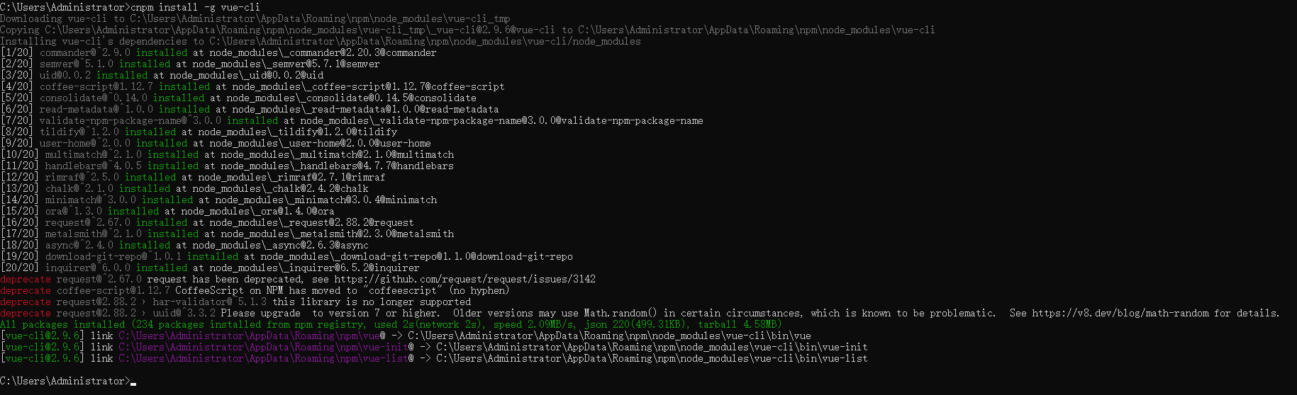 Vue2安装使用-CSDN博客