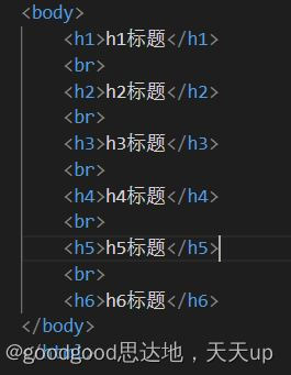 前端html：＜h＞的六个标签_ -CSDN博客