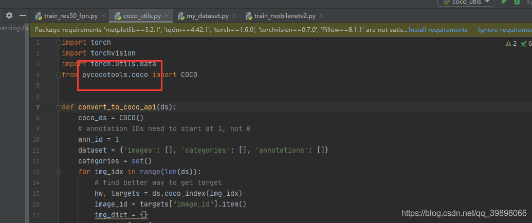 ImportError: No module named ‘pycocotools‘安装编译COCO API,pycocotools安装失败_pycocotools编译不了-CSDN博客