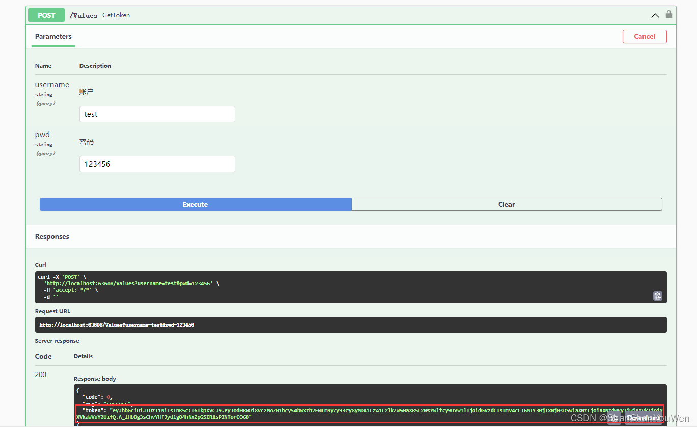 Asp.Net Core3.1 JWT+Swagger 使用_netcore jwt swagger怎么访问-CSDN博客