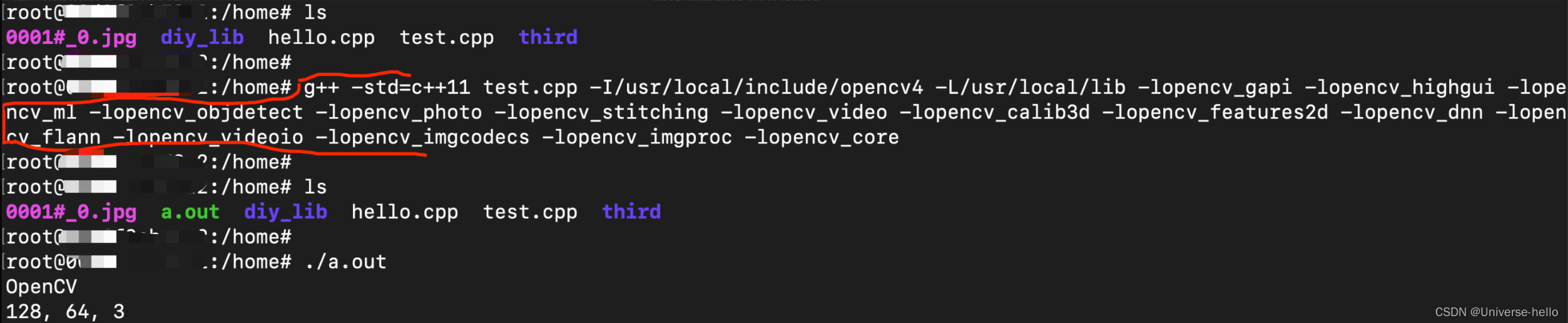 OpenCV: g++ hello-world_opencv g++-CSDN博客