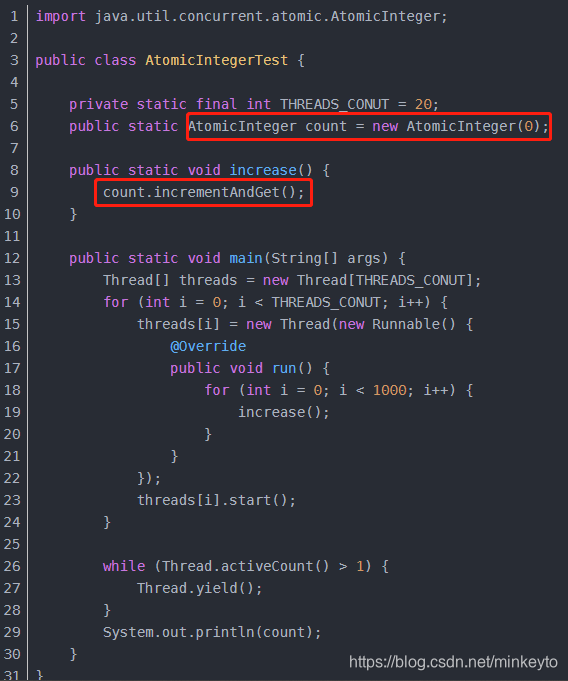 原子操作类AtomicInteger详解_原子变量atomicinteger-CSDN博客