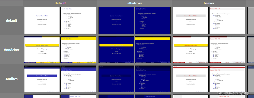【LaTeX PPT模板集】Beamer主题与配色使用教程-CSDN博客
