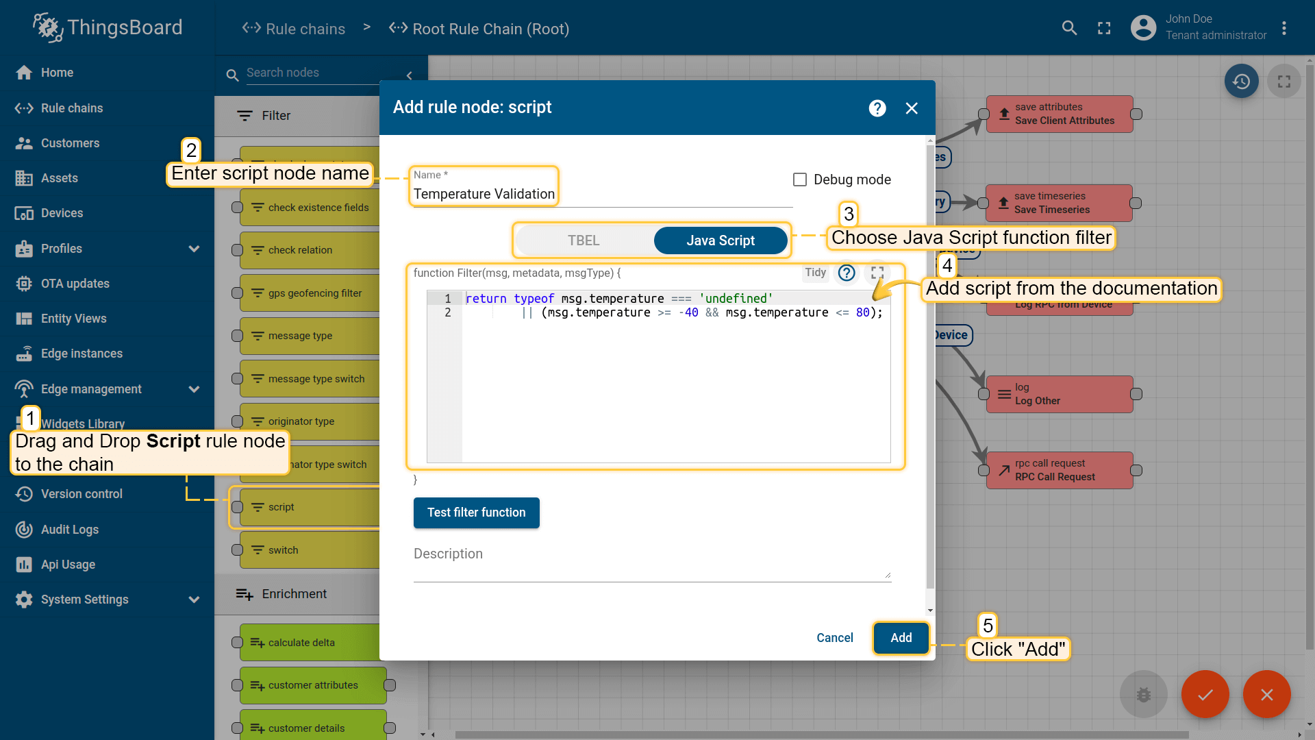 Thingsboard规则链介绍及运用详解-CSDN博客