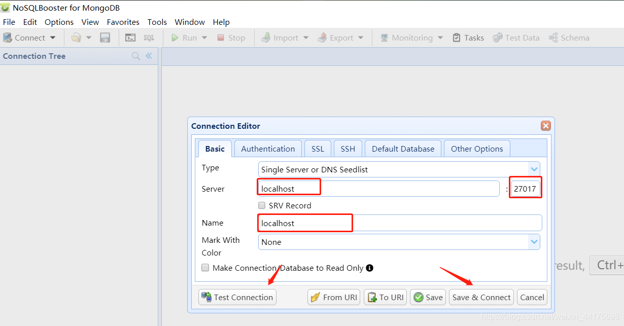 使用 nosqlBooster for mongoDB 连接 Mongodb-CSDN博客