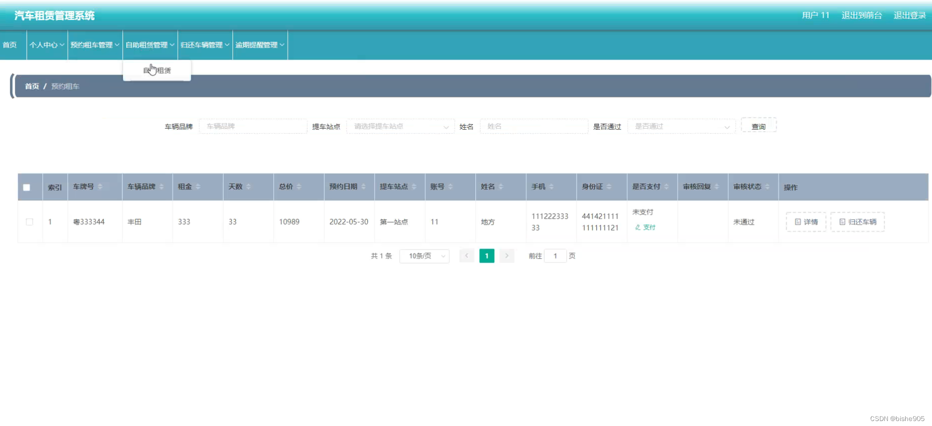 java计算机毕业设计ssm汽车租赁管理系统n5s69（附源码、数据库）_ssm出租车系统的出库代码-CSDN博客