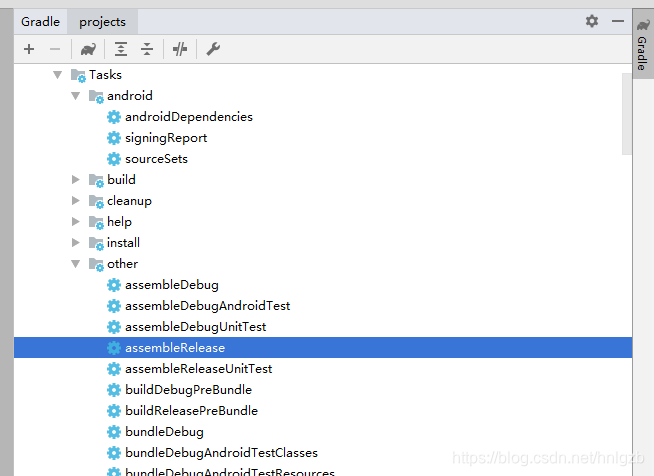 当Android studio 右侧的gradle出现下面的情况_android studio 右侧gradlew打包只有task other-CSDN博客