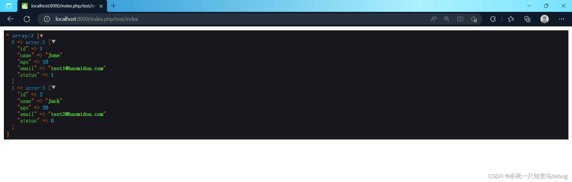 ThinkPHP6模型中的获取器，修改器及搜索器的简单使用_thinkphp 6 获取器 获取所有-CSDN博客