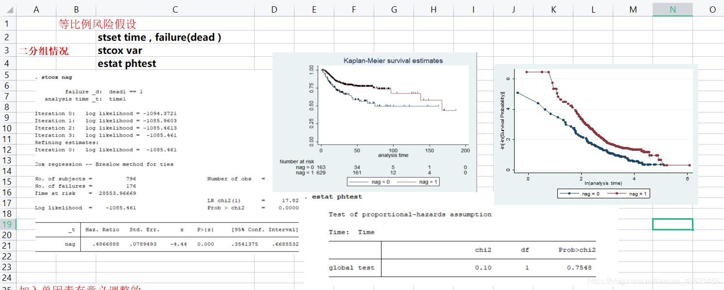 STATA 生存分析cox 等比例风险假设_stata stcox-CSDN博客