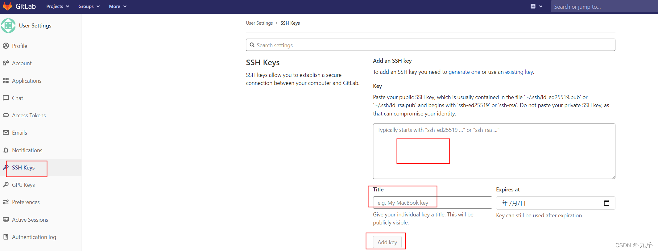 【win】GitLab中配置SSH key_windows配置gitlab sshkey-CSDN博客