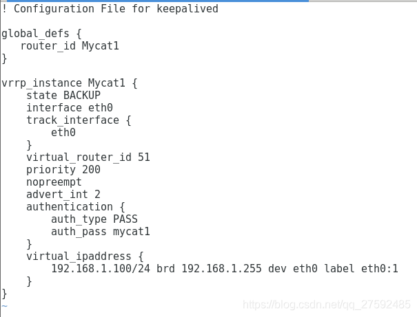 【接前面环境】Centos7.4，使用Haproxy+Keepalived，实现Mysql中间件Mycat的高可用以及负载均衡_killall -0 haproxy是检查haproxy进程是否 ...