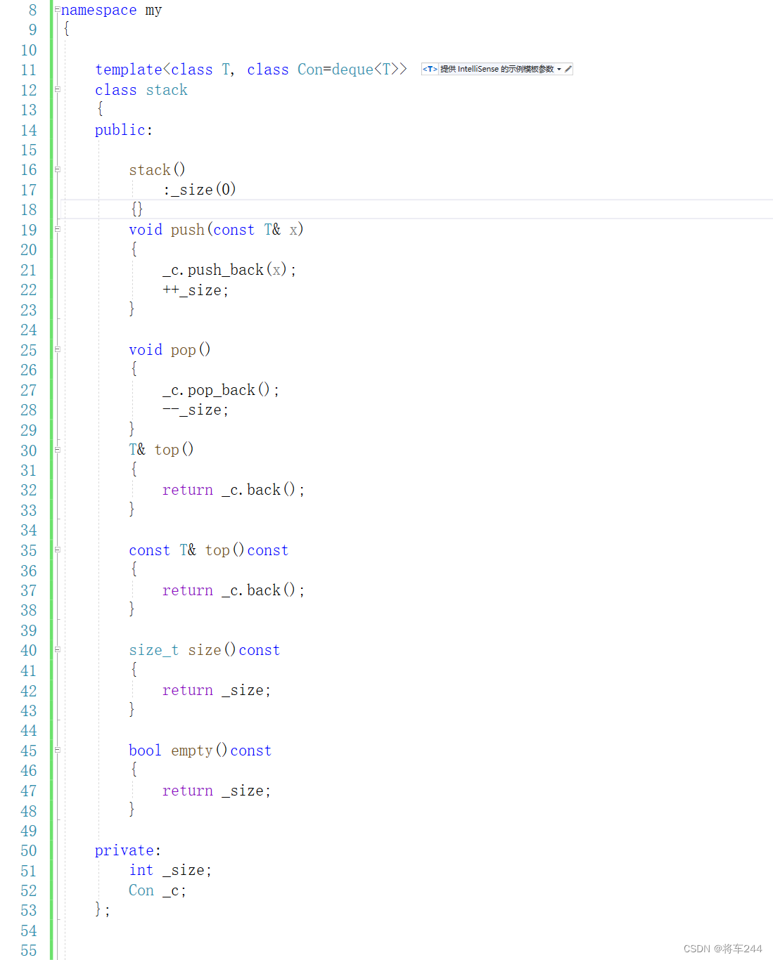 C++模拟实现stack和queue-CSDN博客