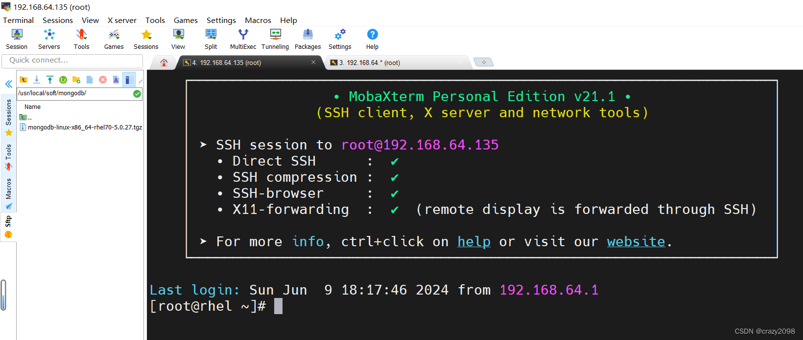 MongoDB的安装_csdn mongodb mobaxterm-CSDN博客