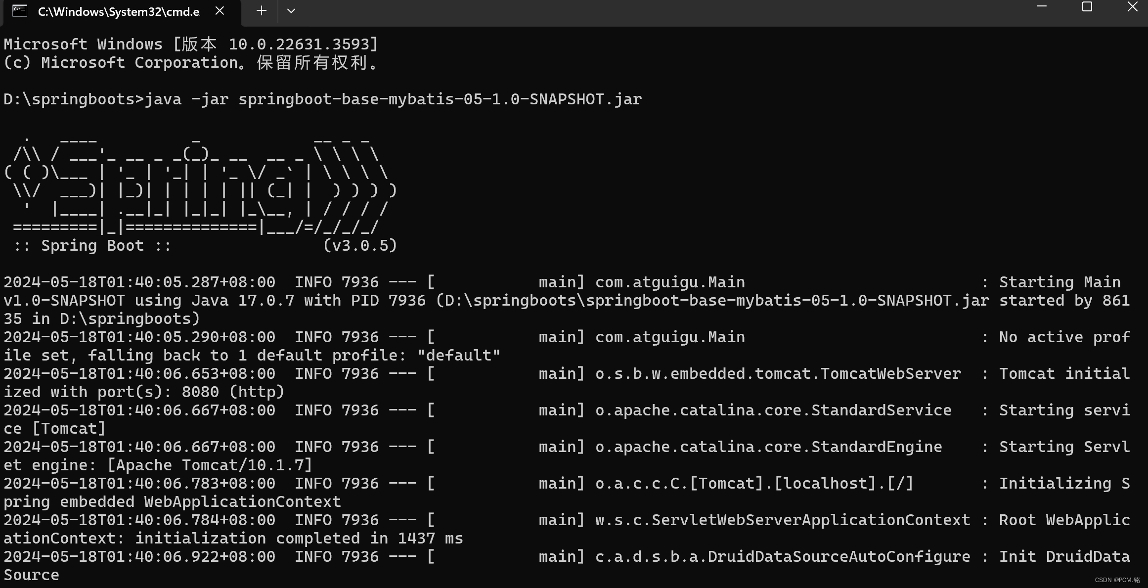 使用cmd命令跑springboot项目失败！_如何解决在命令提示符的窗口无法运行idea springboot打包的项目-CSDN博客