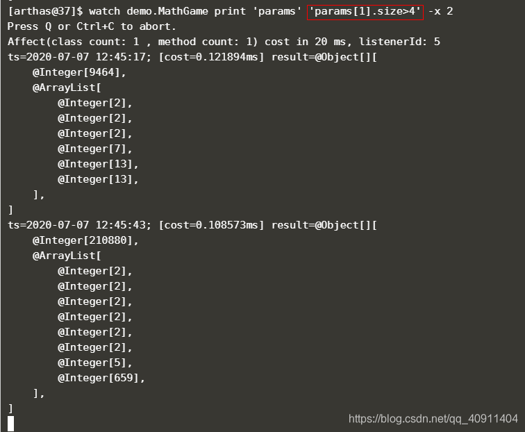 Arthas的watch命令_arthas watch 条件-CSDN博客