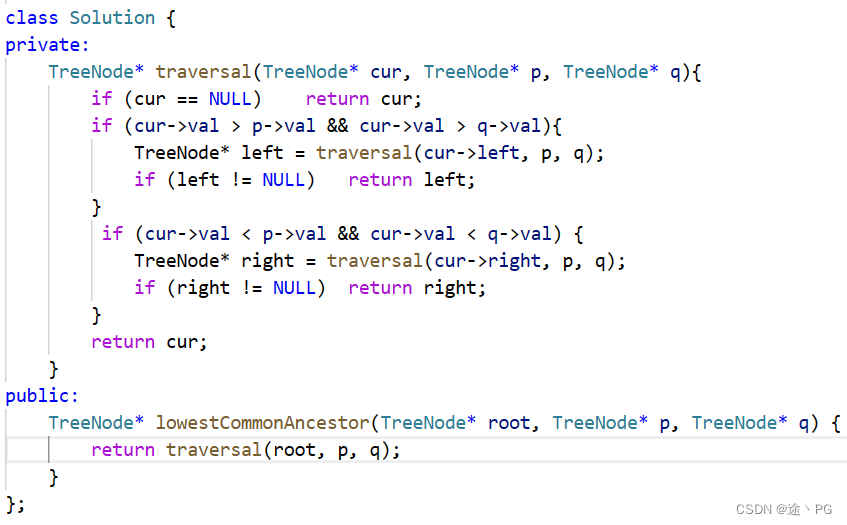 代码随想录day27（2）二叉树：二叉搜索树的最近公共祖先（leetcode235）-CSDN博客
