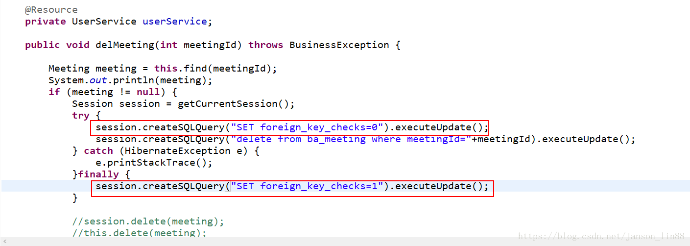 删除外键关联表报Cannot delete or update a parent row: a foreign key constraint ...