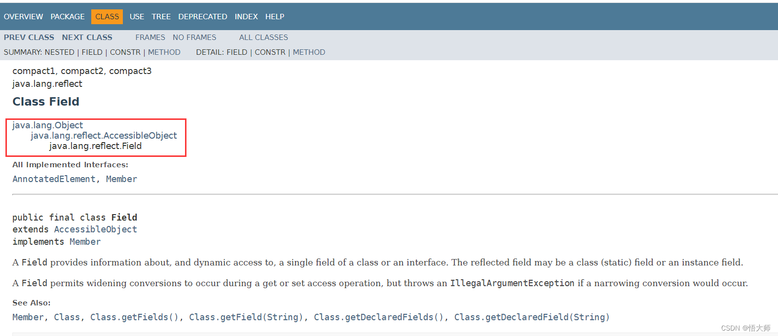 java.lang.reflect.Field 解读-CSDN博客