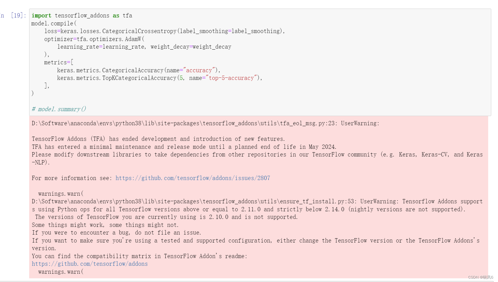 又来了，No module named ‘tensorflow_addons‘_tensorflow-addons 0.6.0用不了了吗-CSDN博客