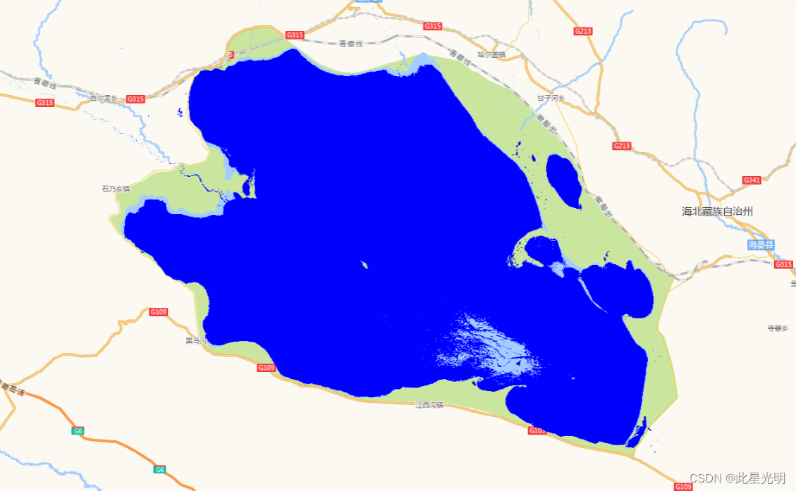PIE-engine 教程 ——利用NDWI加载青海湖三年水域影像和面积计算_pie 水体提取-CSDN博客