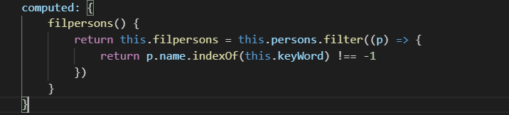 Vue计算属性报错-Computed property “filpersons” was assigned to but it has no setter._vue.js:5108 [vue ...