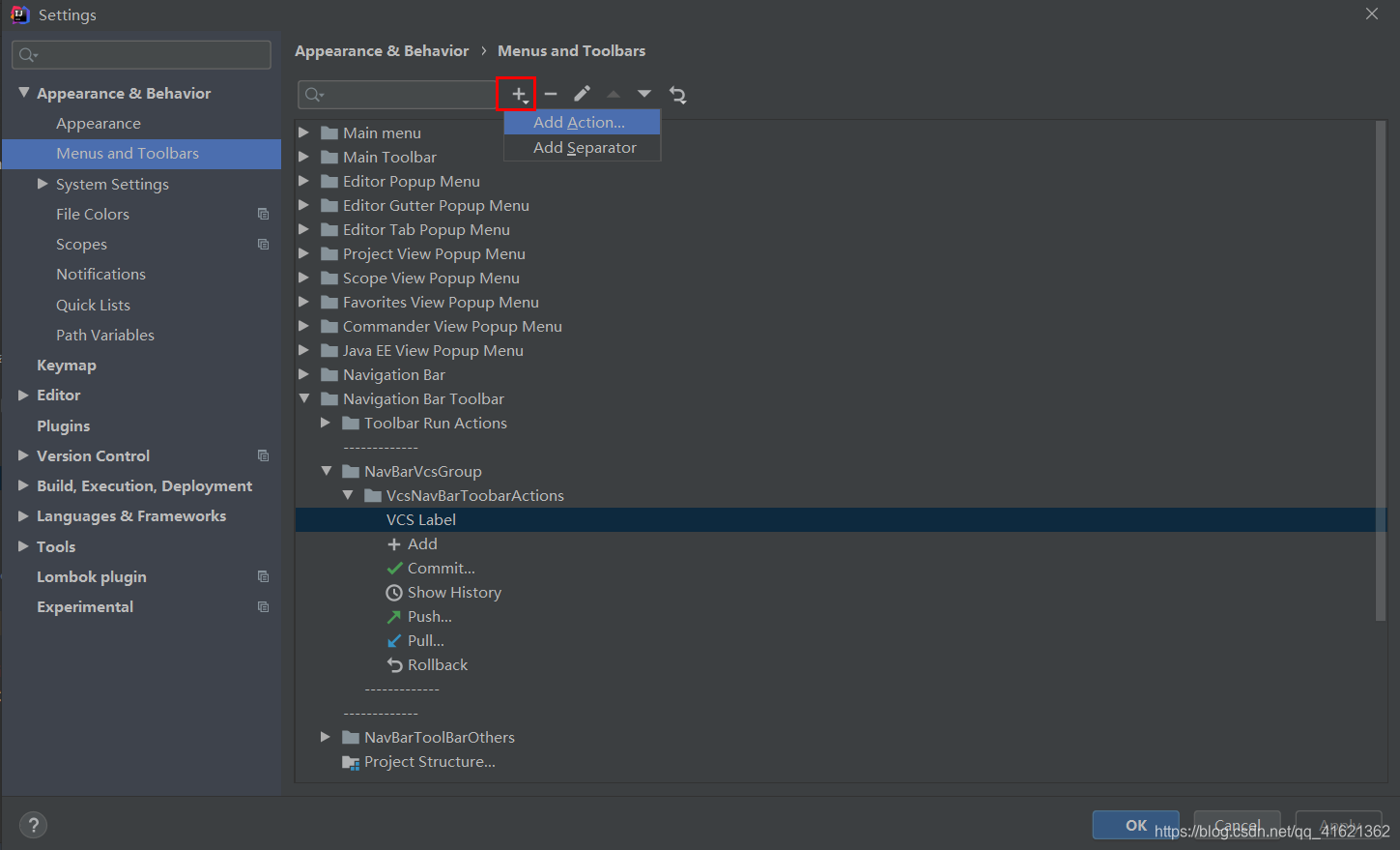 Idea中添加和更改git的pushpulladdcommit的快捷方式（图标）idea工具栏添加git比对图标 Csdn博客