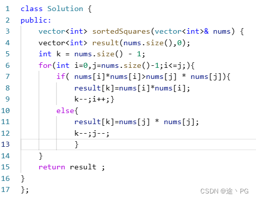 代码随想录day2（1）数组：有序数组的平方（leetcode977）-CSDN博客
