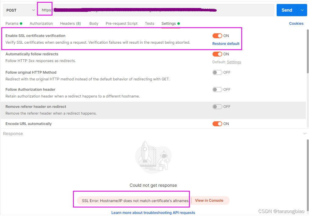 Bad Request This combination of host and port requires TLS. postman-CSDN博客