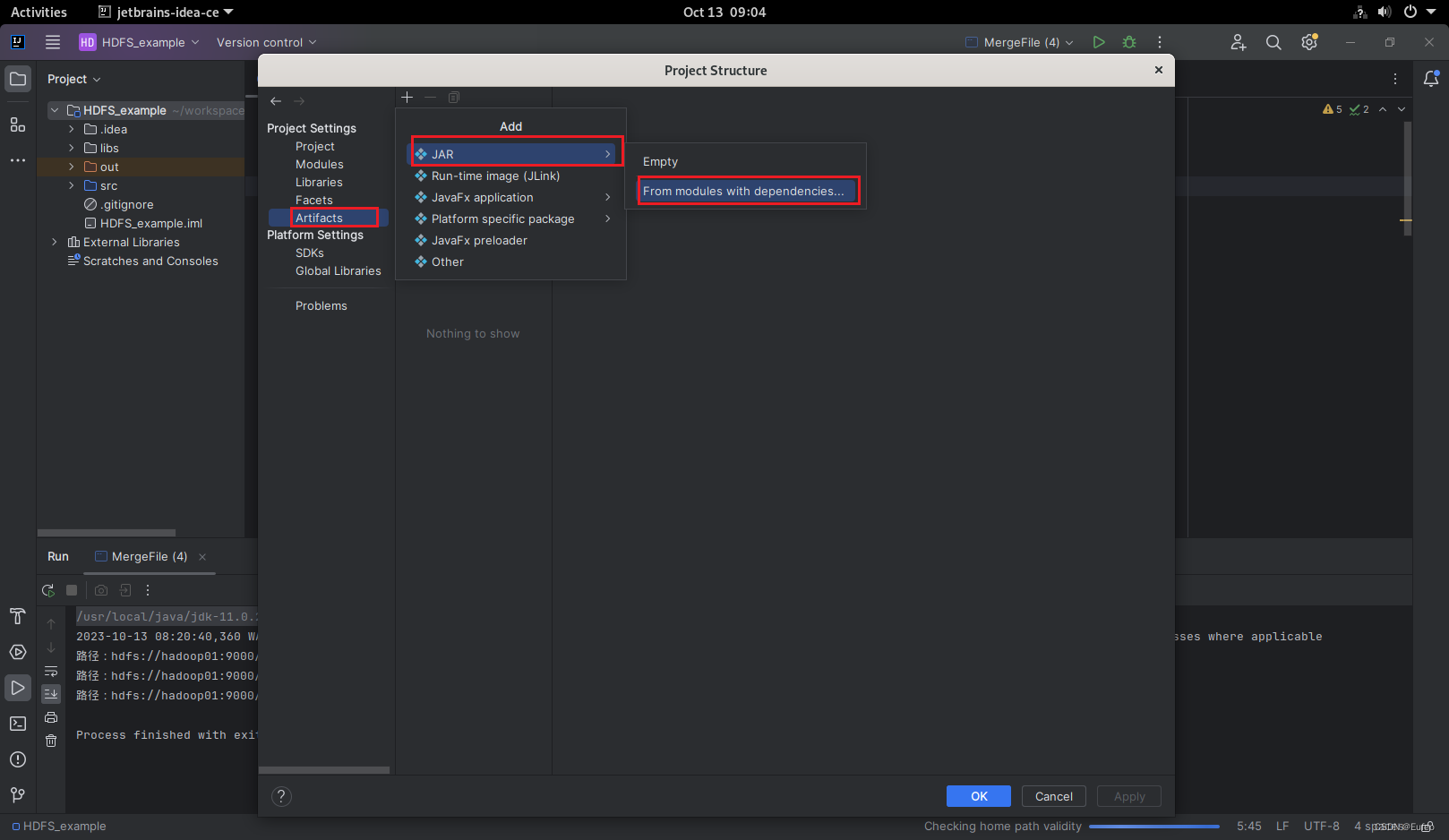 Hadoop04 Hdfs编程实践操作linux使用vim创建文件到hdfs Csdn博客