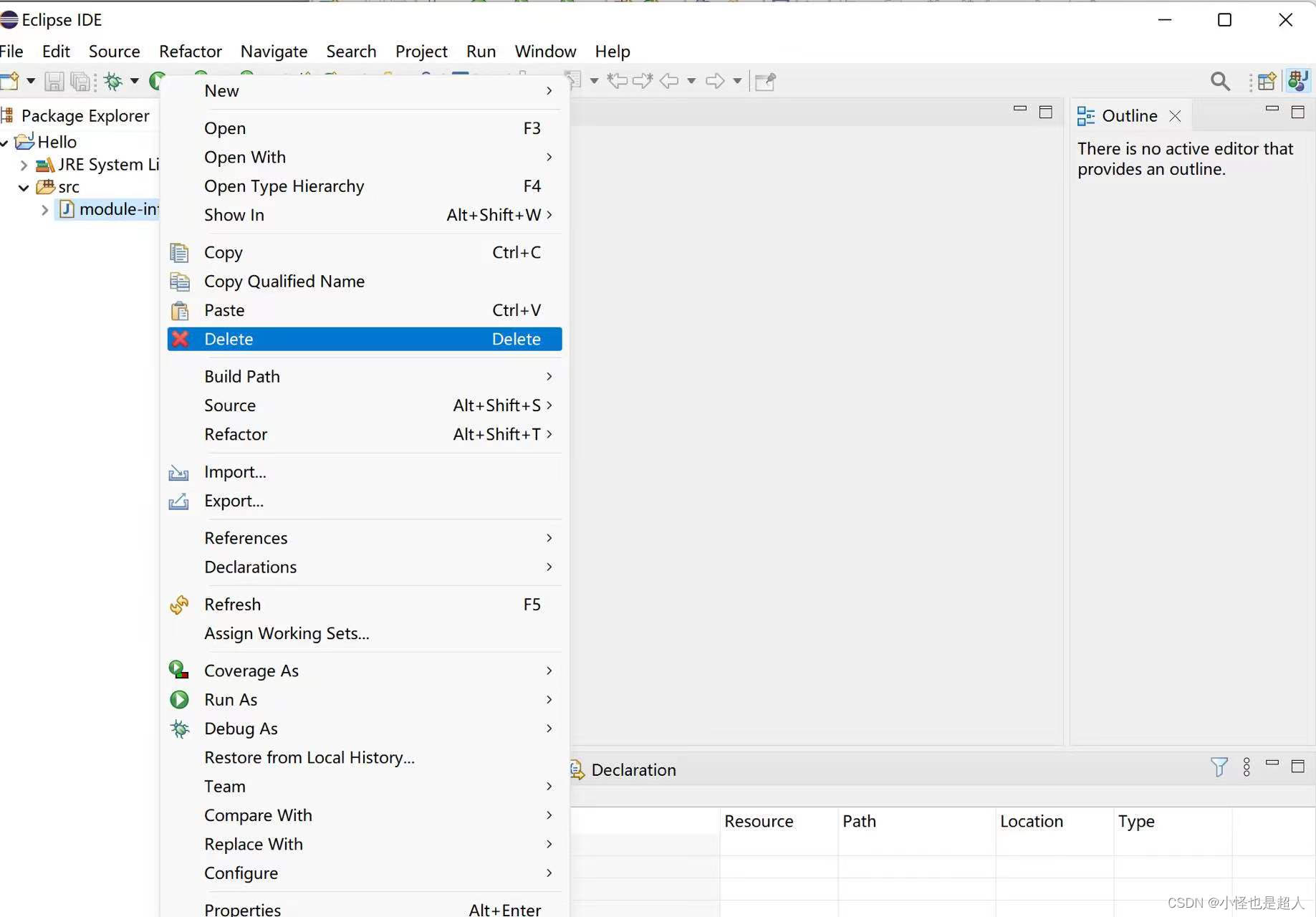 我用eclipse写的第一个java代码eclipse第一个java程序代码 Csdn博客