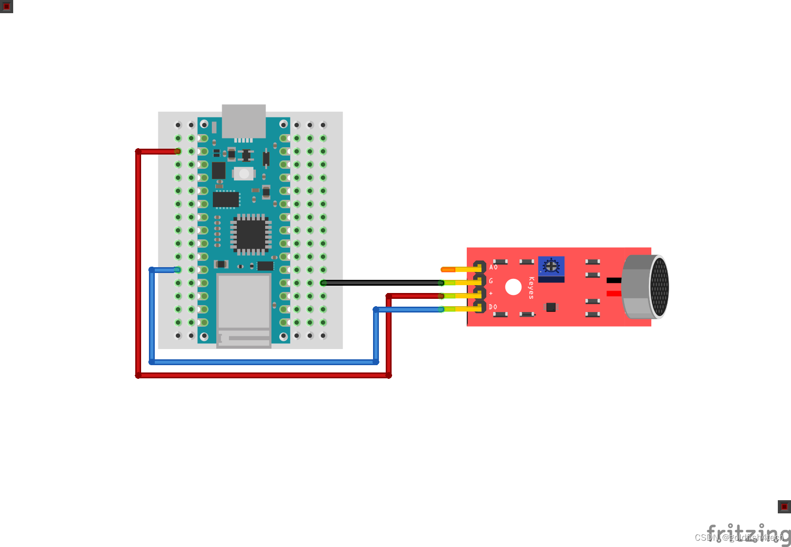 Fritzing软件绘制Arduino面包板接线图传感器模块库文件270_fritzing声音传感器元件-CSDN博客