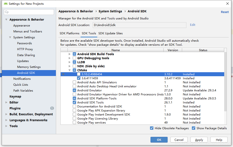 Android JNI开发解决Error occurred while communicating with CMake server问题-CSDN博客