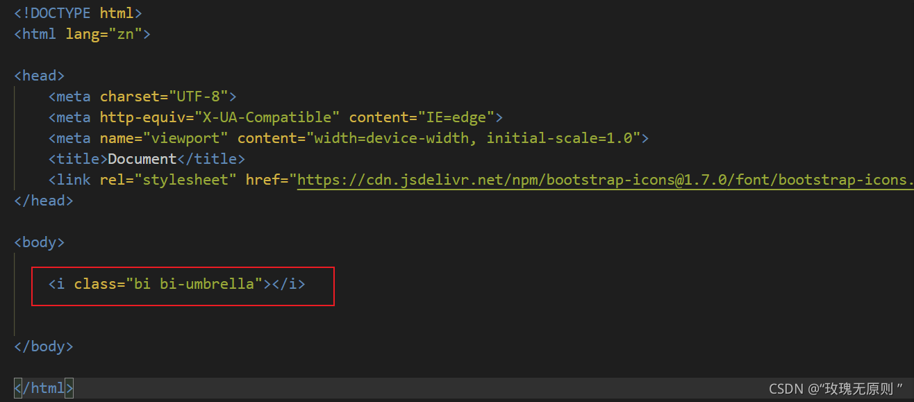 Bootstrap V5 图标字体的引入以及使用方法_bootstrap 5 fonts-CSDN博客