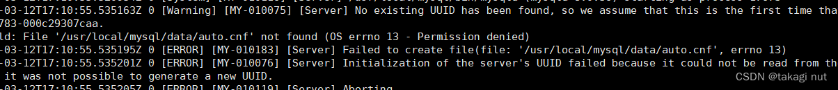 linux下载mysql启动失败解决（纯手打，绝不复制粘贴）_os errno 13 - permission denied-CSDN博客