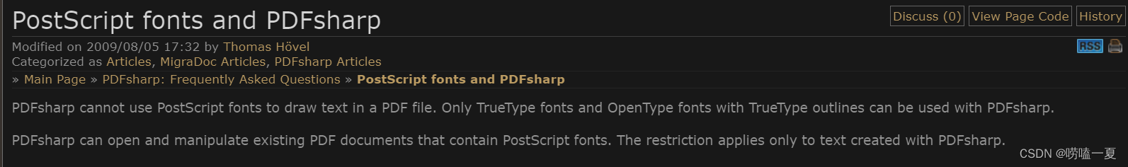 PdfSharp 对中文字体显示乱码的问题-CSDN博客