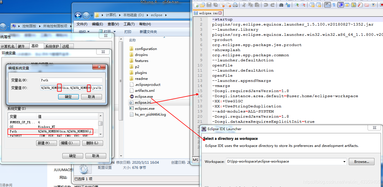 eclipse 运行时提示找不到plugins/org.eclipse.equinox.launcher_1.3.0.v20140415 ...