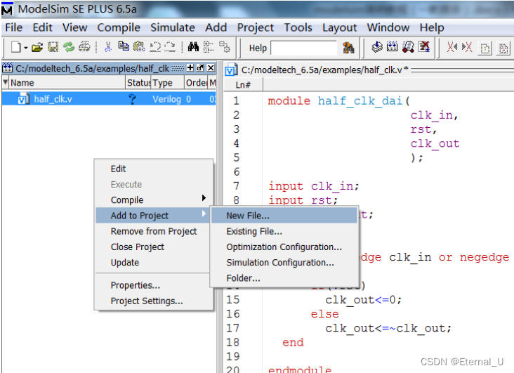 Modelsim 软件使用方法_modelsim使用方法-CSDN博客