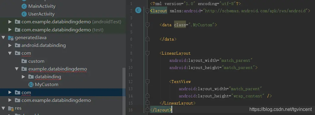 Data Binding 详解(四)-生成的绑定类_activitymainbinding-CSDN博客