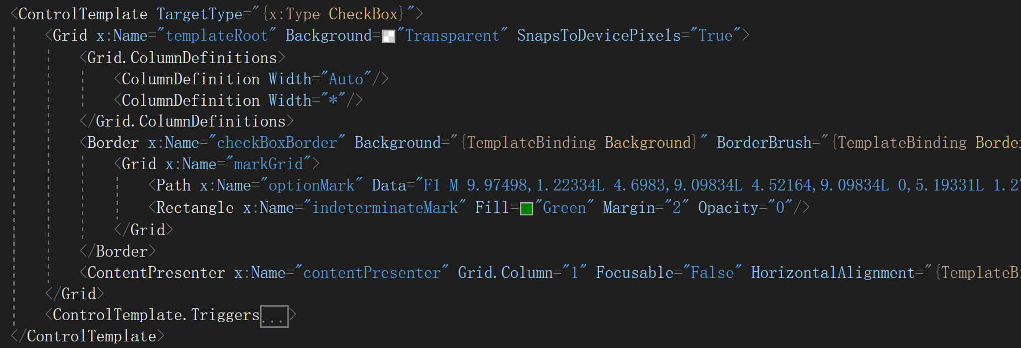 wpf checkbox控件模板-CSDN博客