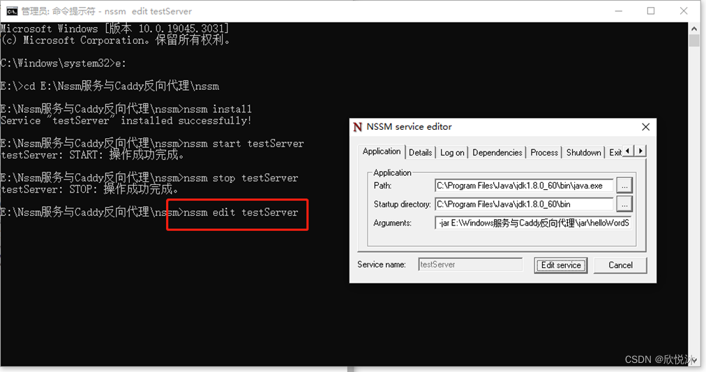 Windows服务Nssm与Caddy2反向代理_caddy windows-CSDN博客