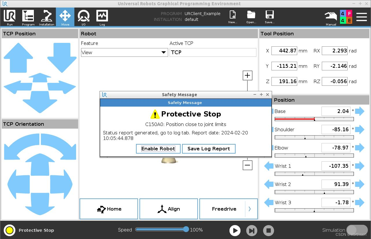 翻译--指南和示例：通过 TCP/IP 远程控制 UR_urscript-CSDN博客