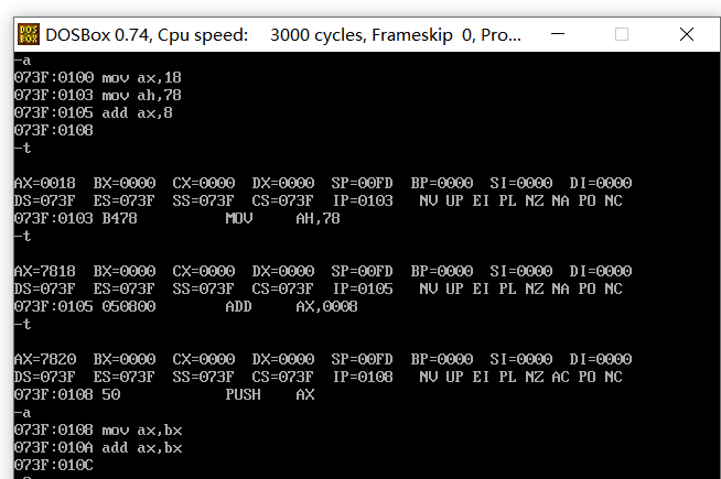 加深AX,BX,CX,DX寄存器的印象-CSDN博客