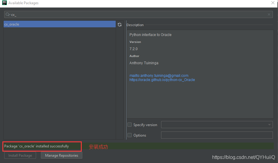 python 使用anaconda时ModuleNotFoundError: No module named ‘cx_oracle‘-CSDN博客