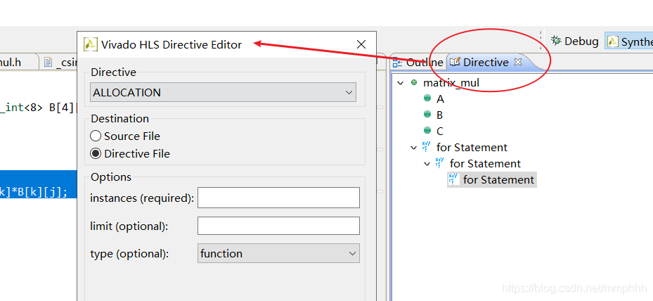 HLS：矩阵乘法单元设计与SDK测试_top function must be specified-CSDN博客