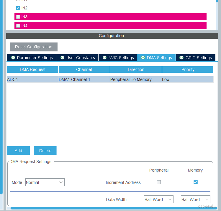 STM32 ADC使用DMA时卡死，跳转到HardFault_Handler_dma初始化 死机-CSDN博客