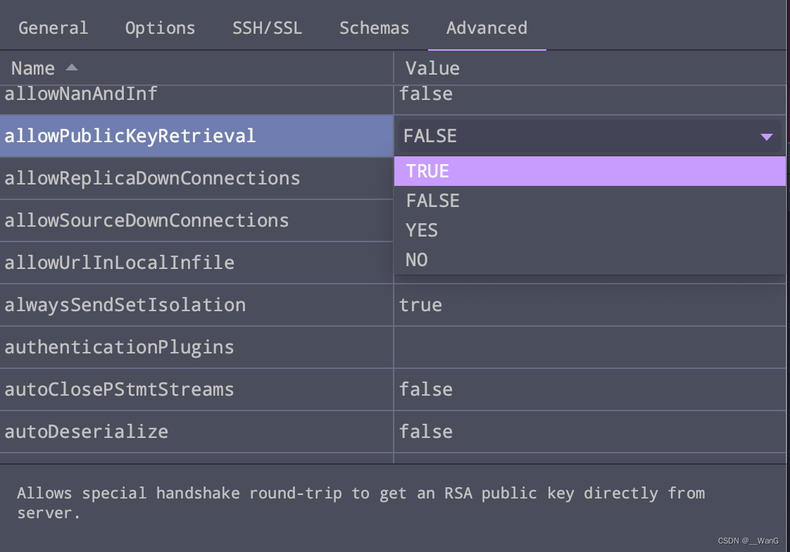 DataGrip 无法连接mysql 错误[08001]_[08001] public key retrieval is not allowed.-CSDN博客